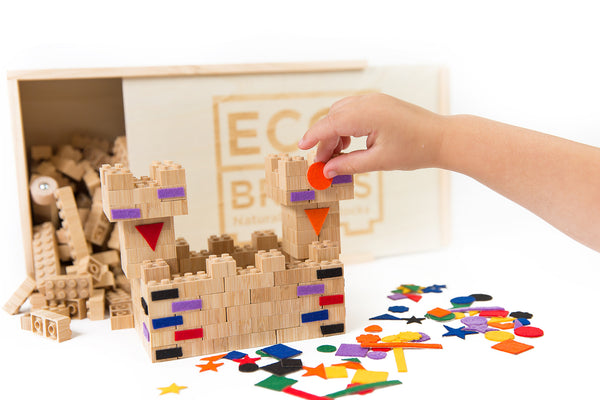 Bamboo Bricks Sustainable Construction Toys 250 Piece