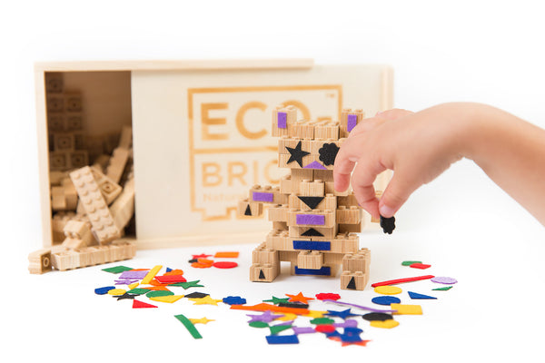 Bamboo Bricks Eco-friendly Building Toys 90 Piece