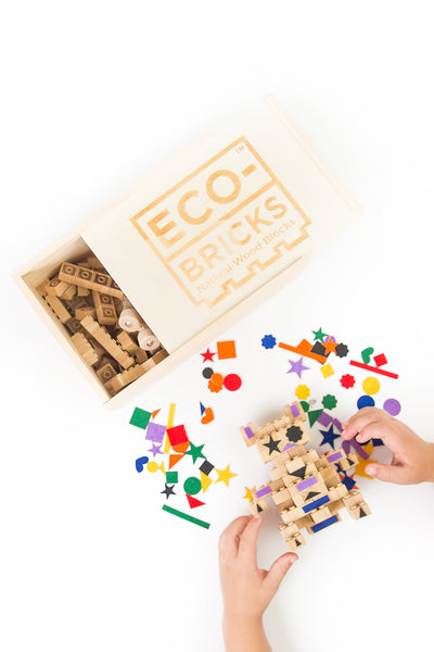 Bamboo Bricks Eco-friendly Building Toys 90 Piece